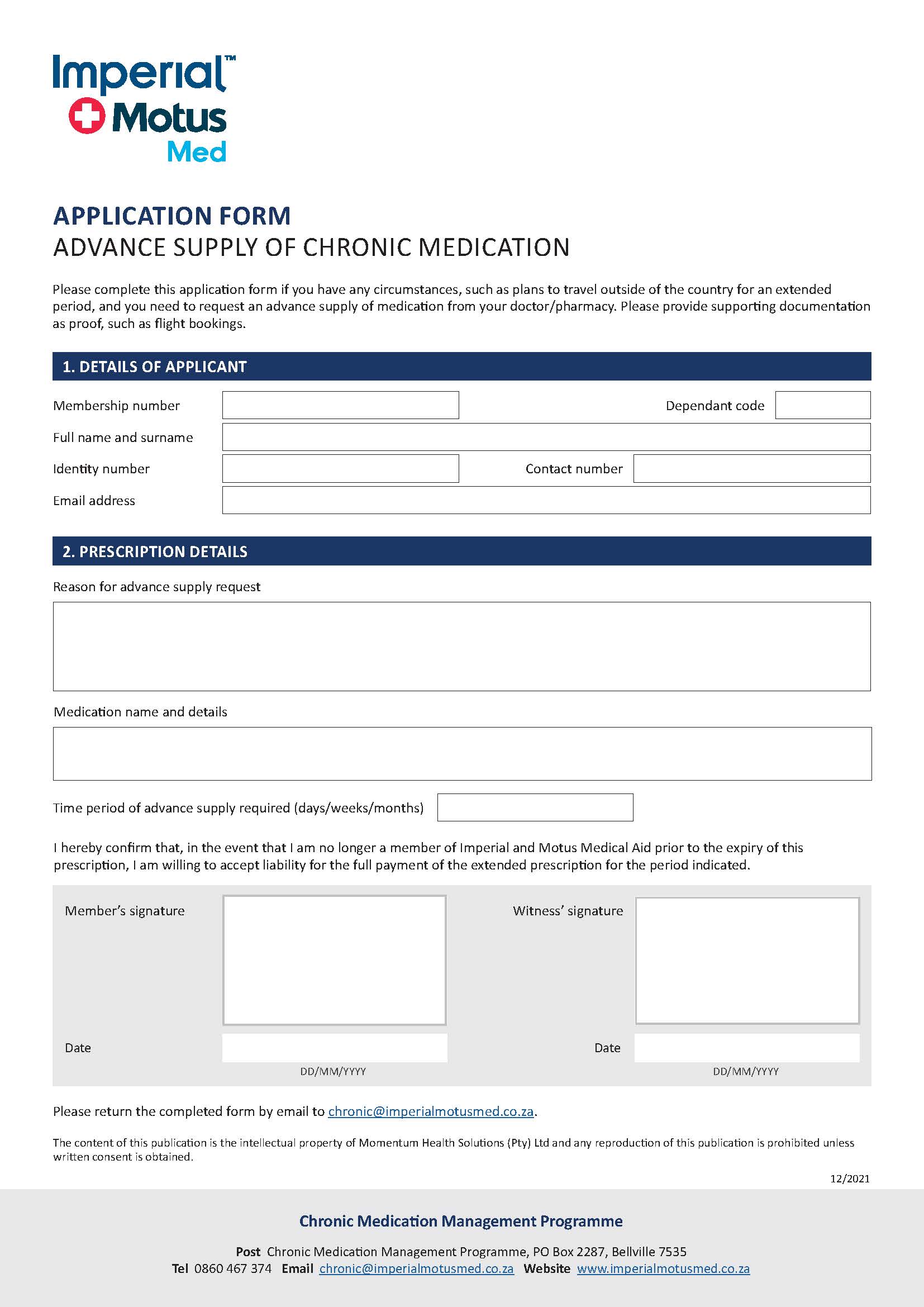Imperial Motus Med - Chronic Medication Management Programme